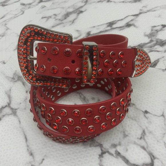 Jump | Accessories | Mens J75 By Jump Red Gladiator Leather Belt | Poshmark